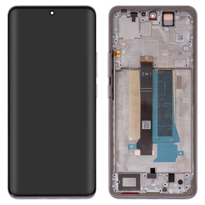 Дисплей для Xiaomi Redmi Note 13 Pro Plus, білий, з рамкою, Original ...